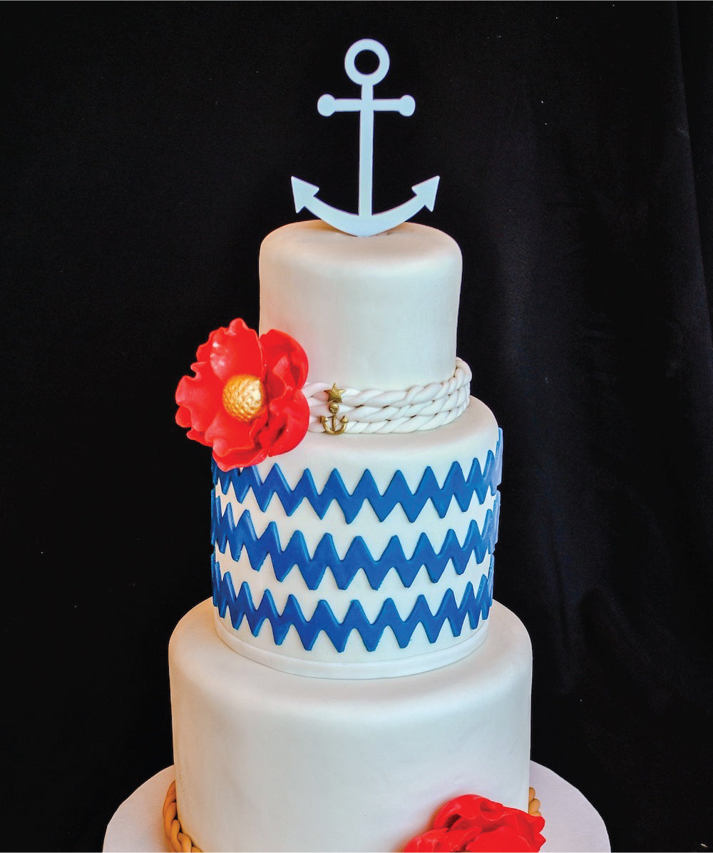 Nautical Sheet Cake
