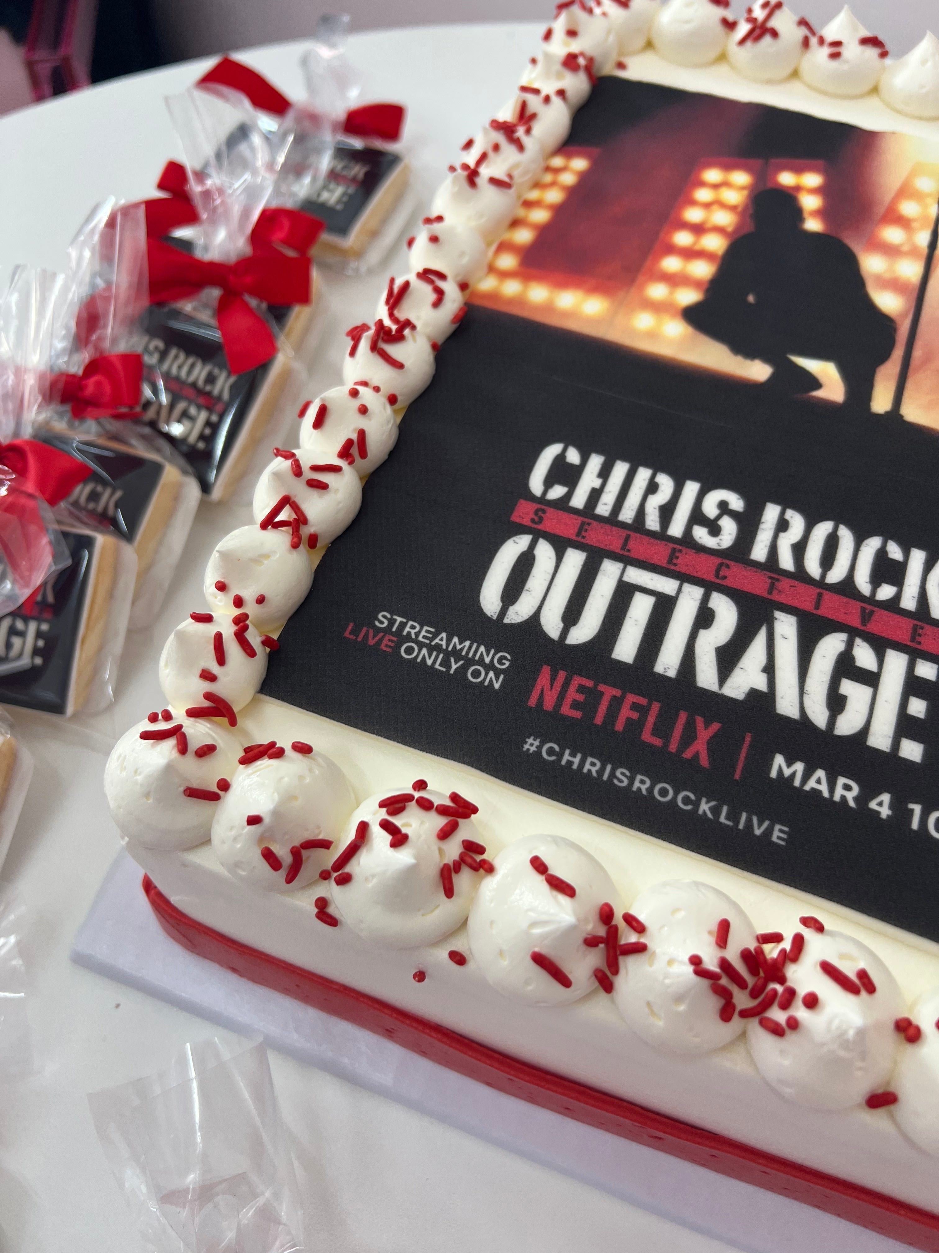 Chris Rock Outrage Live Netflix Event - CAKE - Sweet E's Bake Shop