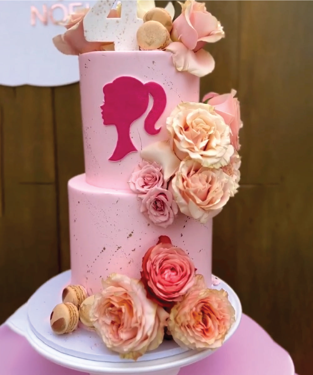 2 Tier Barbie Doll Cake for Birthday & Special Occasions