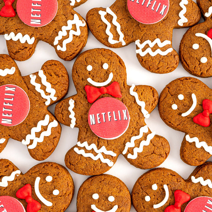 Gingerbread Man Logo Gingerbread Man Line Orange Circle Icon 42945139