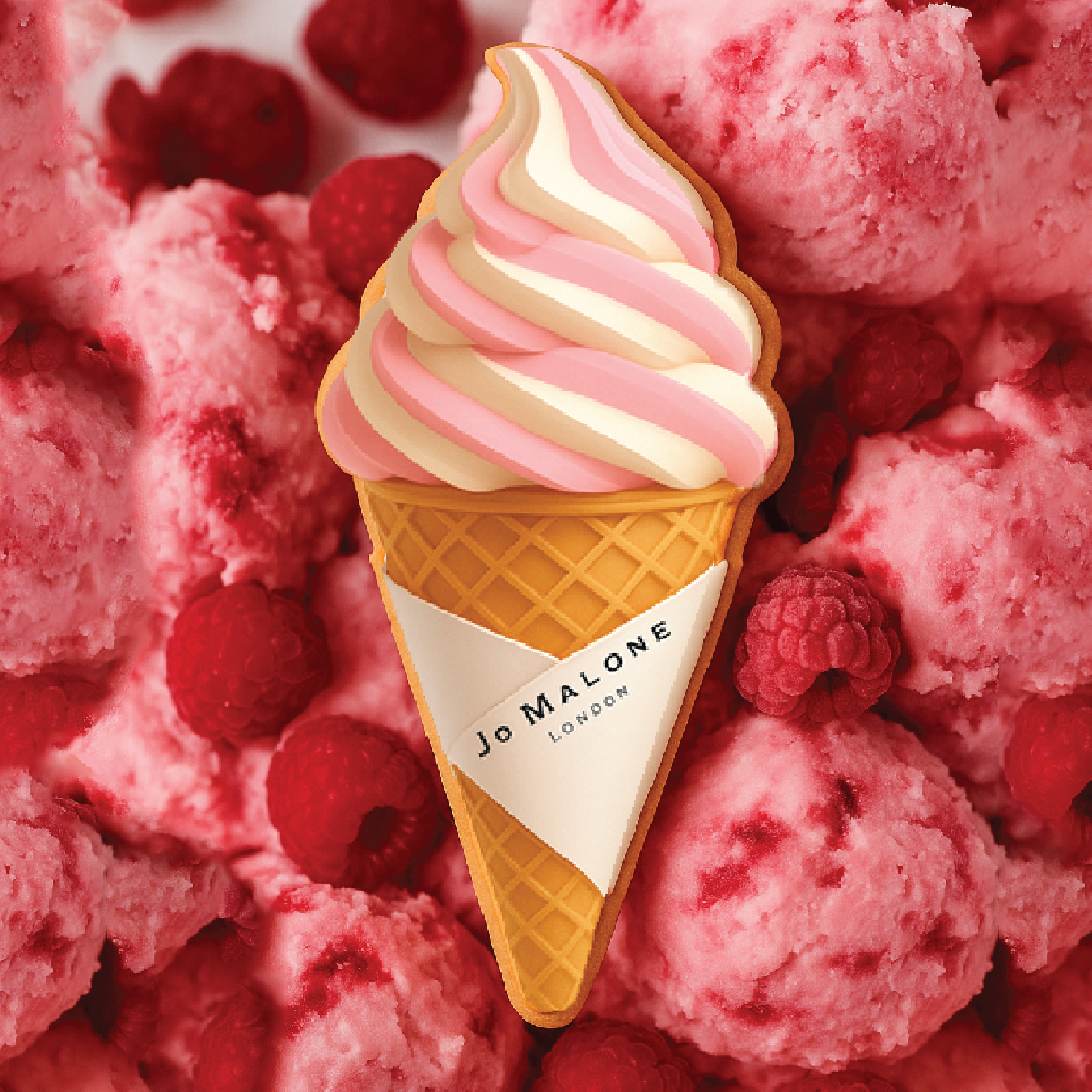 Custom Shape Cookie – Jo Malone Strawberry Fragrance Launch