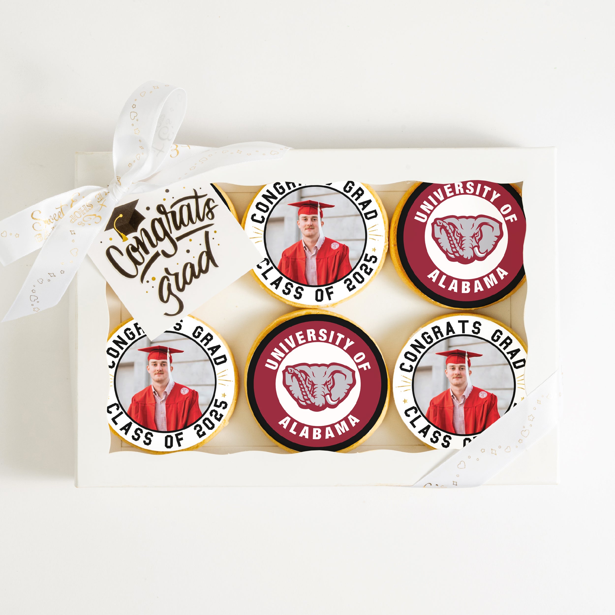 Custom Grad Cookies - University of Alabama Graduation Cookies