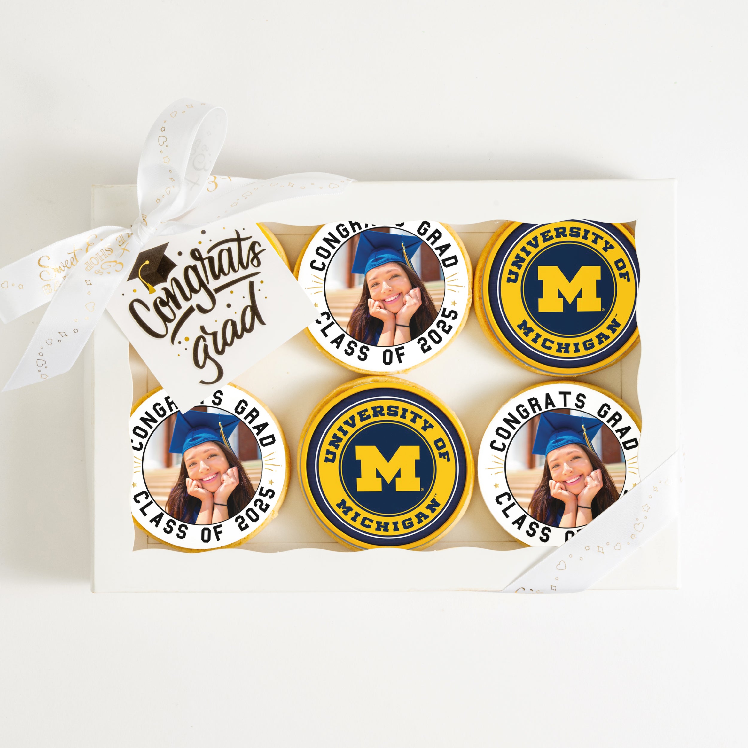 Custom Grad Cookies - University of Michigan Graduation Cookies