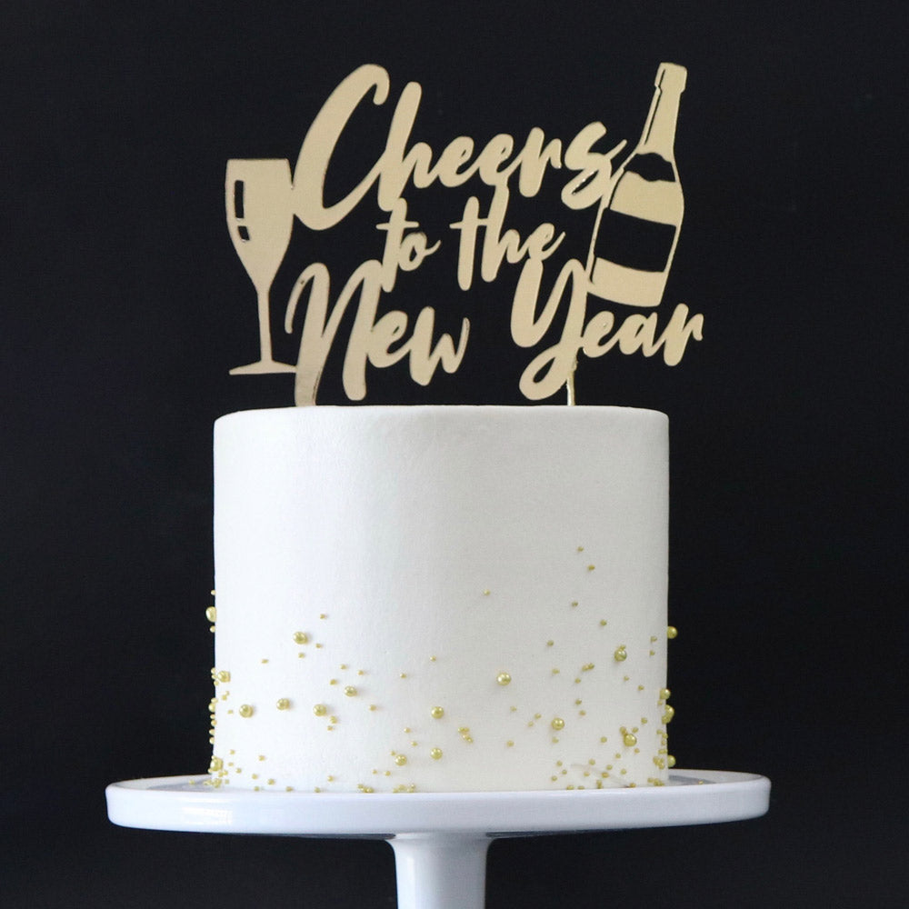 Cheers to the New Year Cake Delivery - Custom New Year Cake