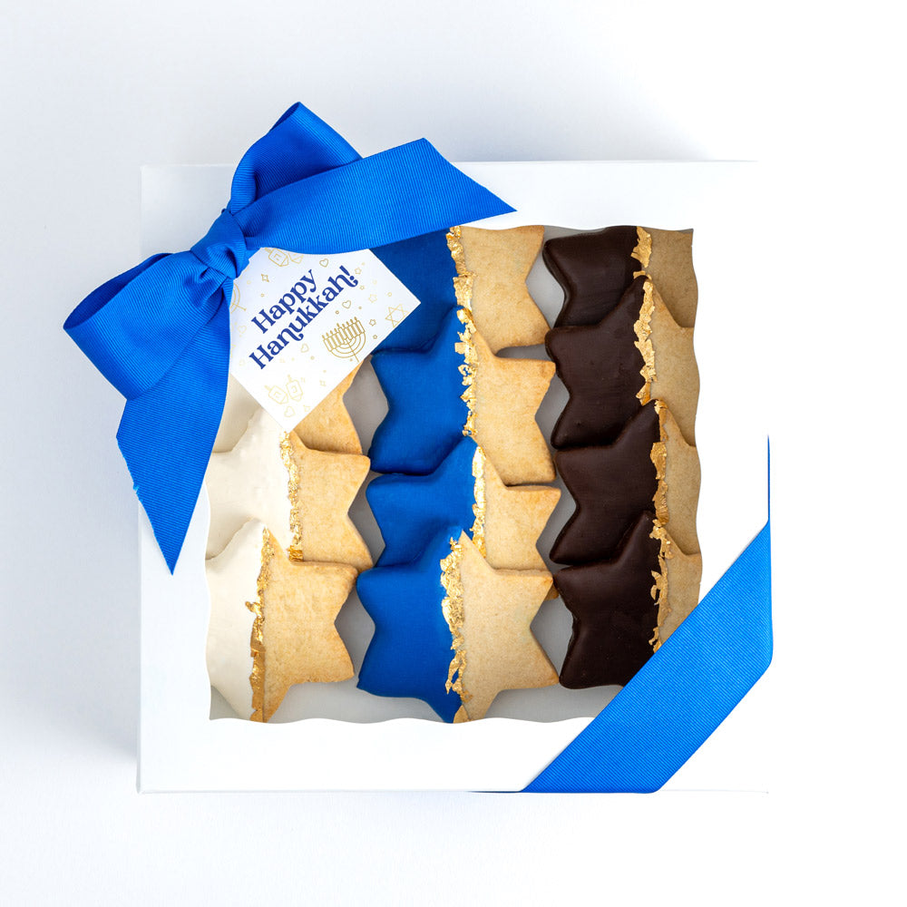 Glam Chocolate Dipped Star of David Cookies Delivered Nationwide