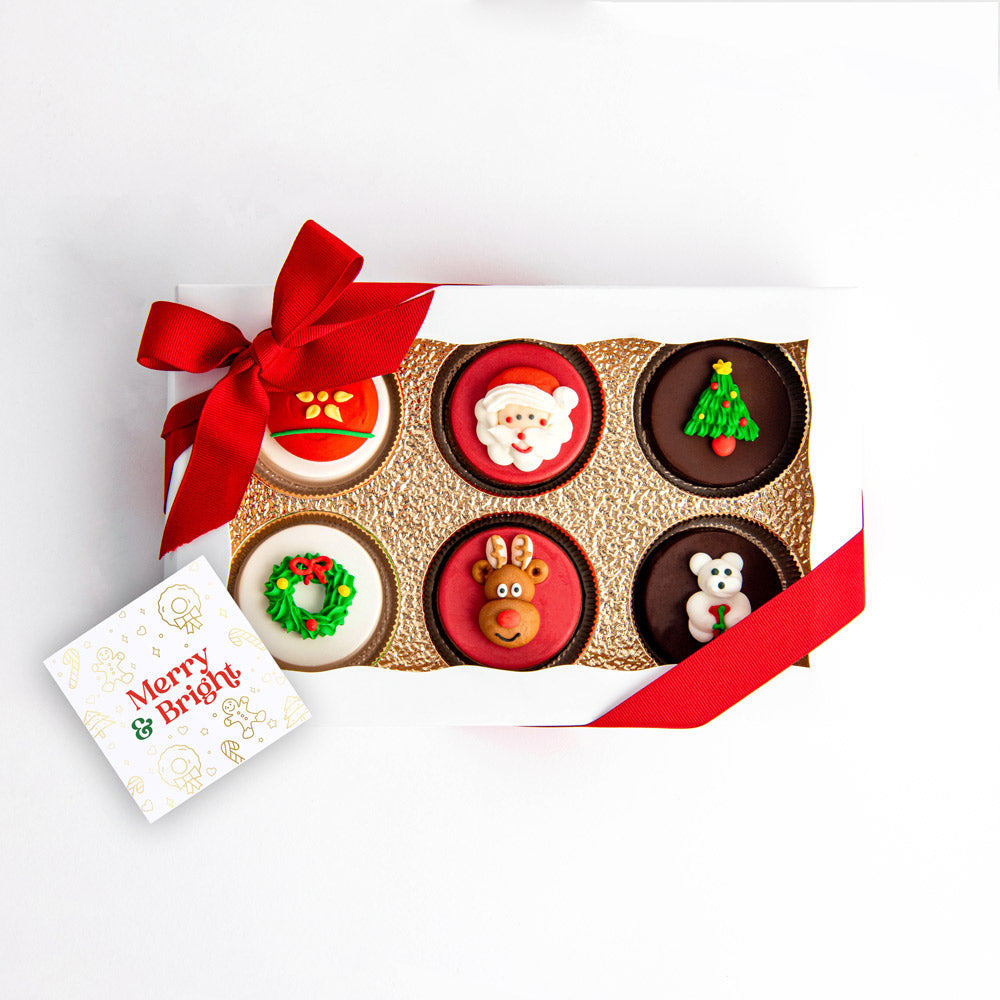 Christmas Oreo Gift Box - 6 Choco-Covered Christmas Oreos Box