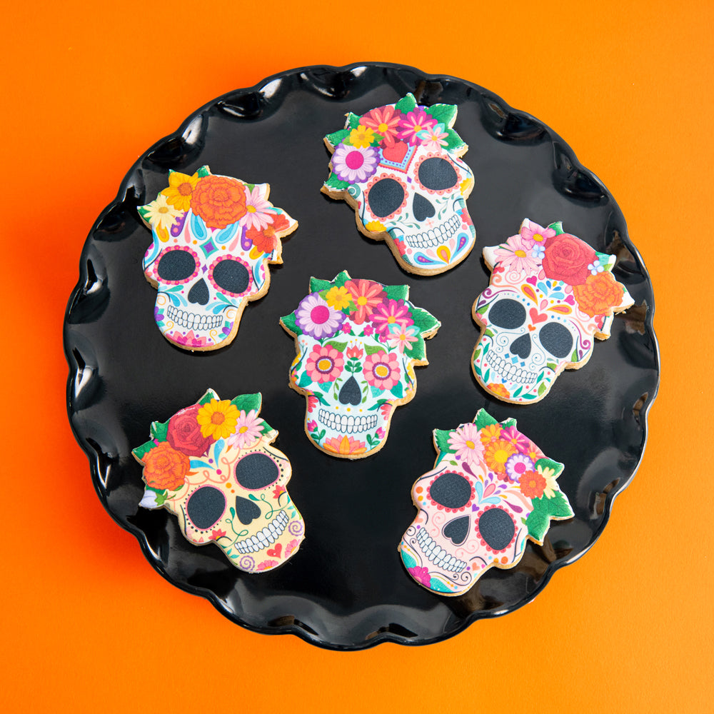 Ecuador Sugar Skulls Mexican Dia De Muertos Ceramic Skull – The