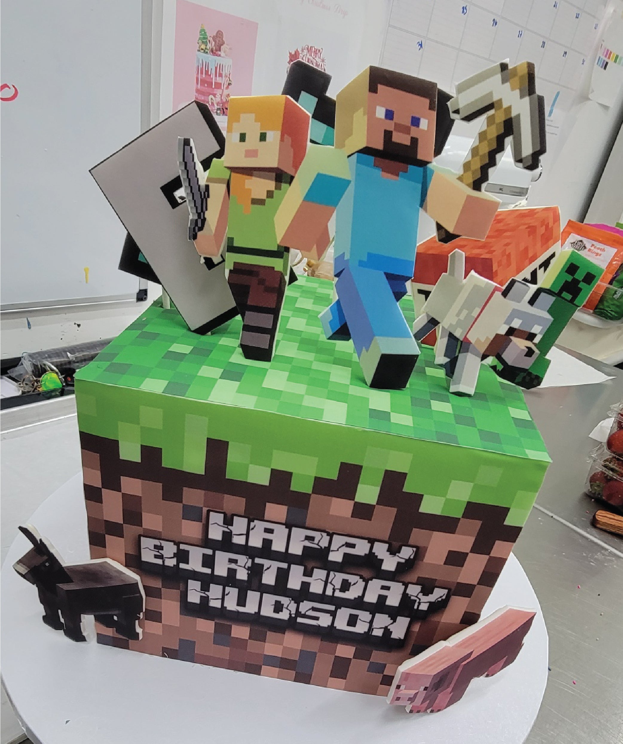 Minecraft Square Cake Delivery Los Angeles