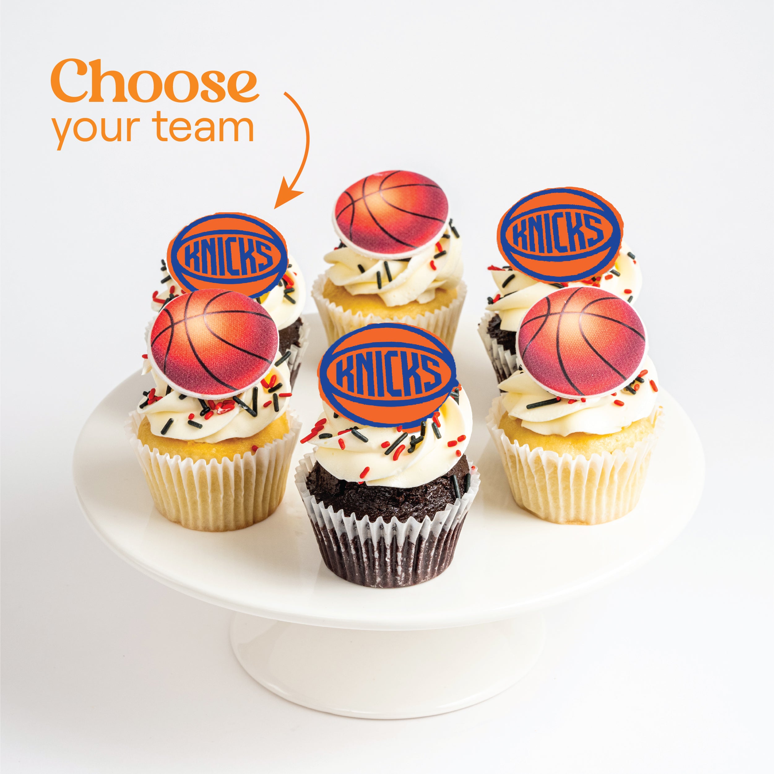 NBA Basketball Cupcakes Delivery Los Angeles
