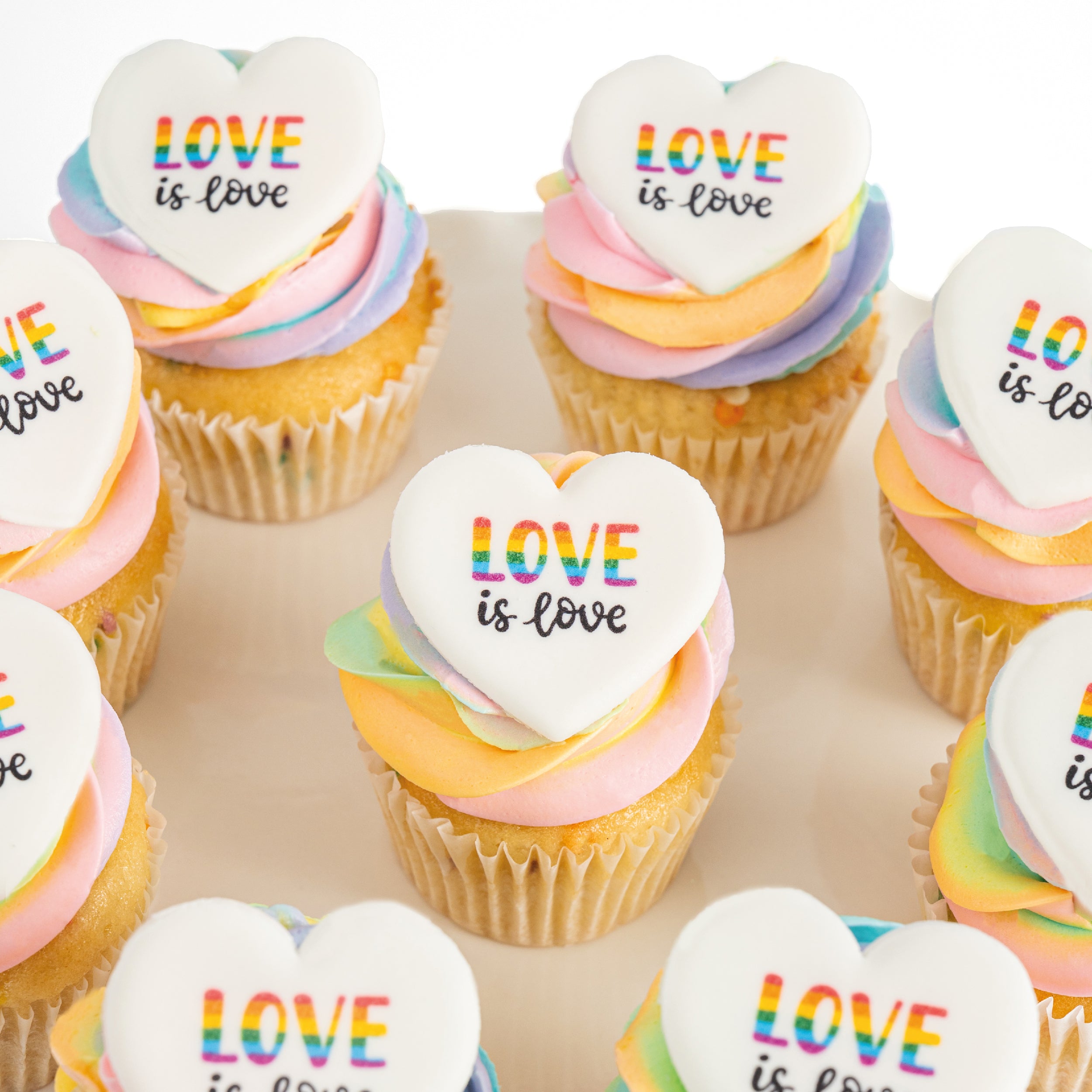 Pride Rainbow Cupcakes Delivery Los Angeles