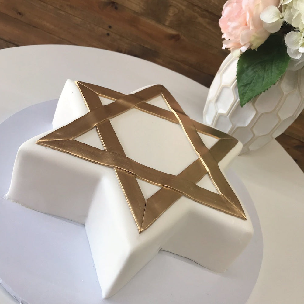 Star Of David Cake Delivery Los Angeles - Custom Hanukkah Cake