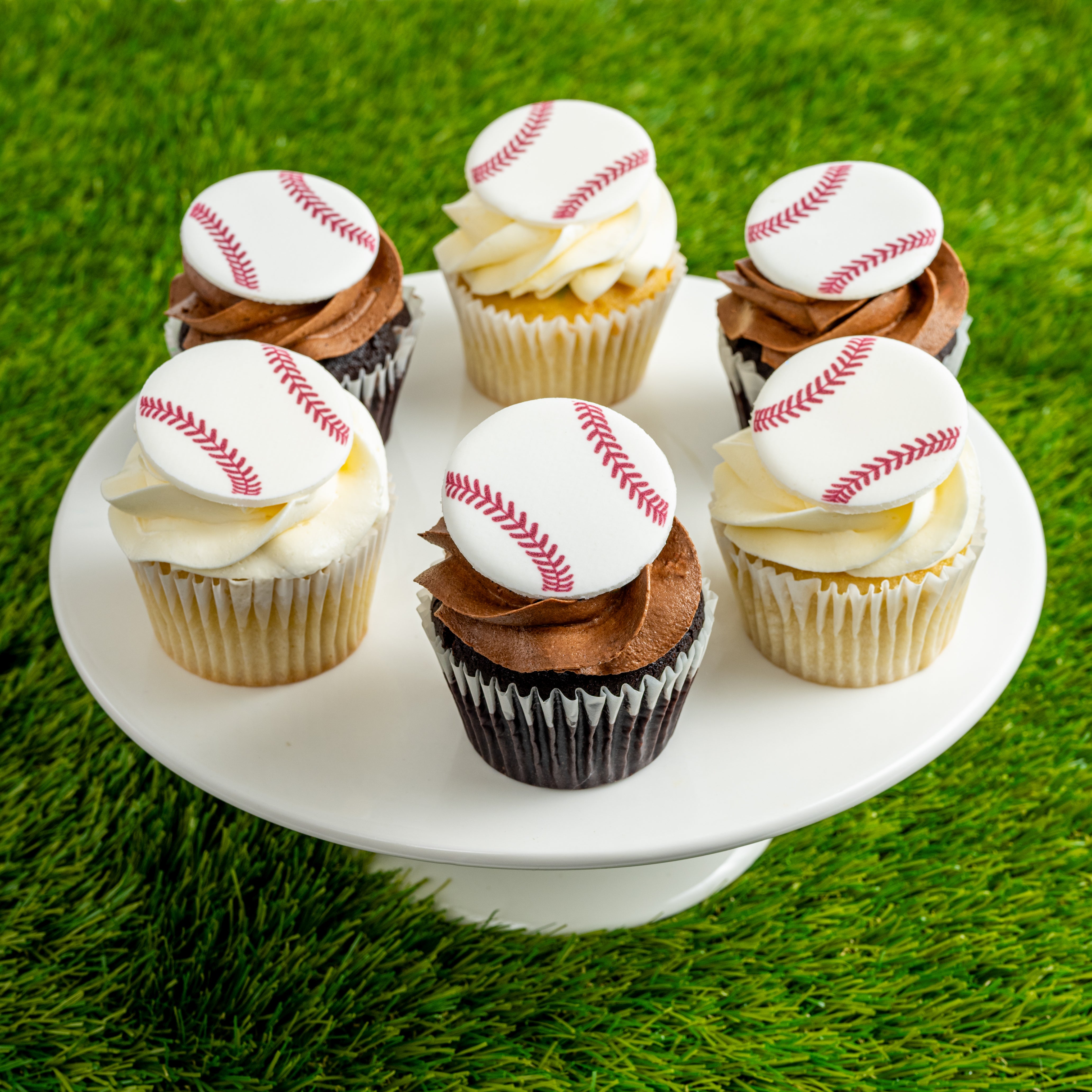 Baseball Cupcakes Delivery Los Angeles - Sweet E's Bake Shop