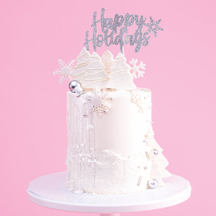 Pink Winter Wonderland Cake Birthday Cakes ⋆ Fancy That Cake Custom