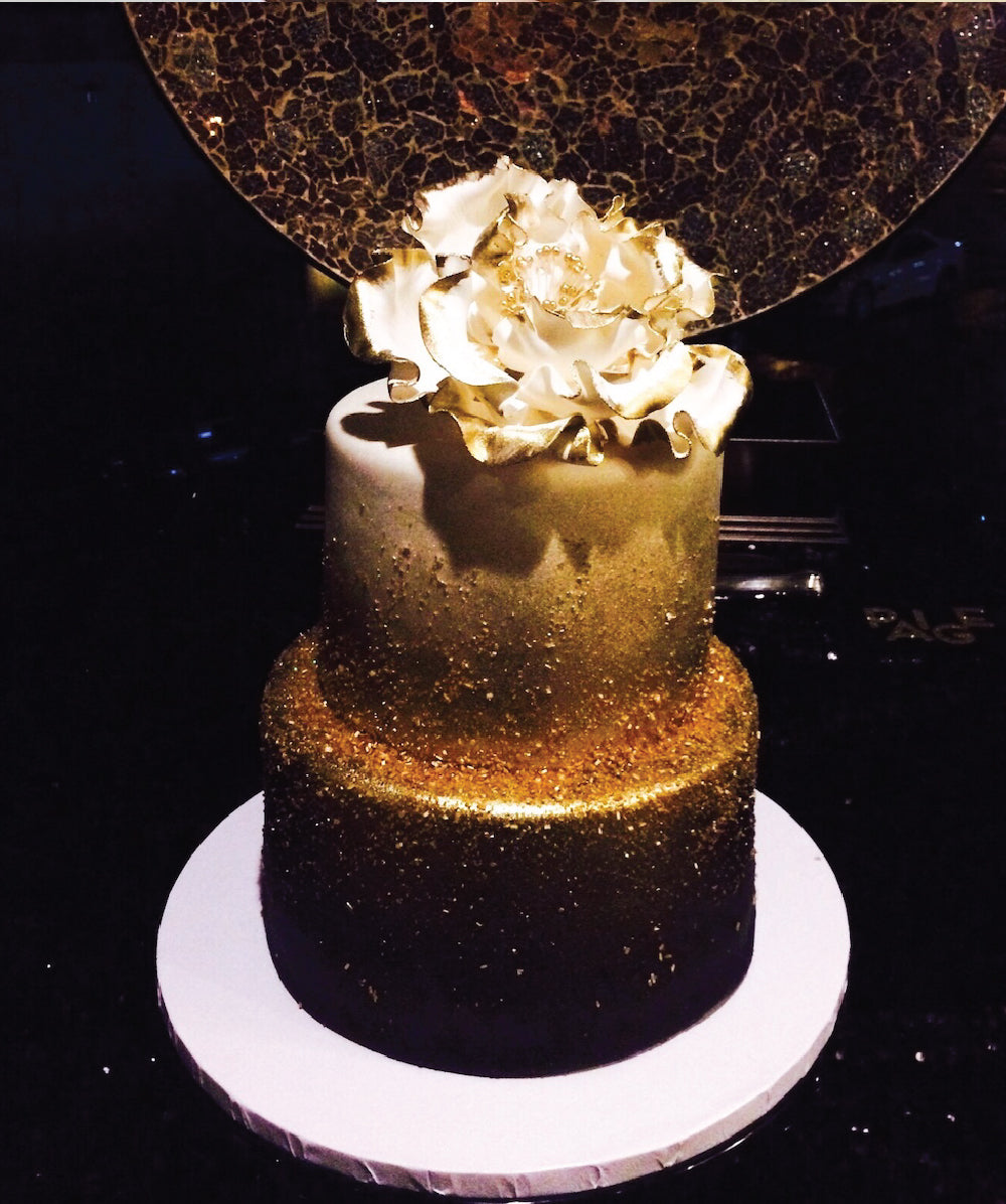 Black White And Gold Cakes Luna Cascade Cake | Order Yours Now | Amy's