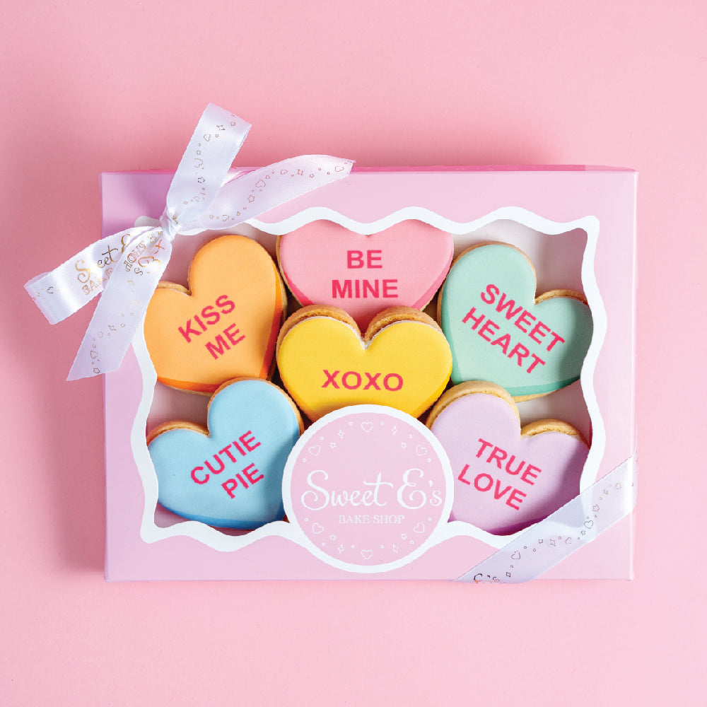 Conversation Heart Cookie Gift Box for Valentine - Nationwide Deliv