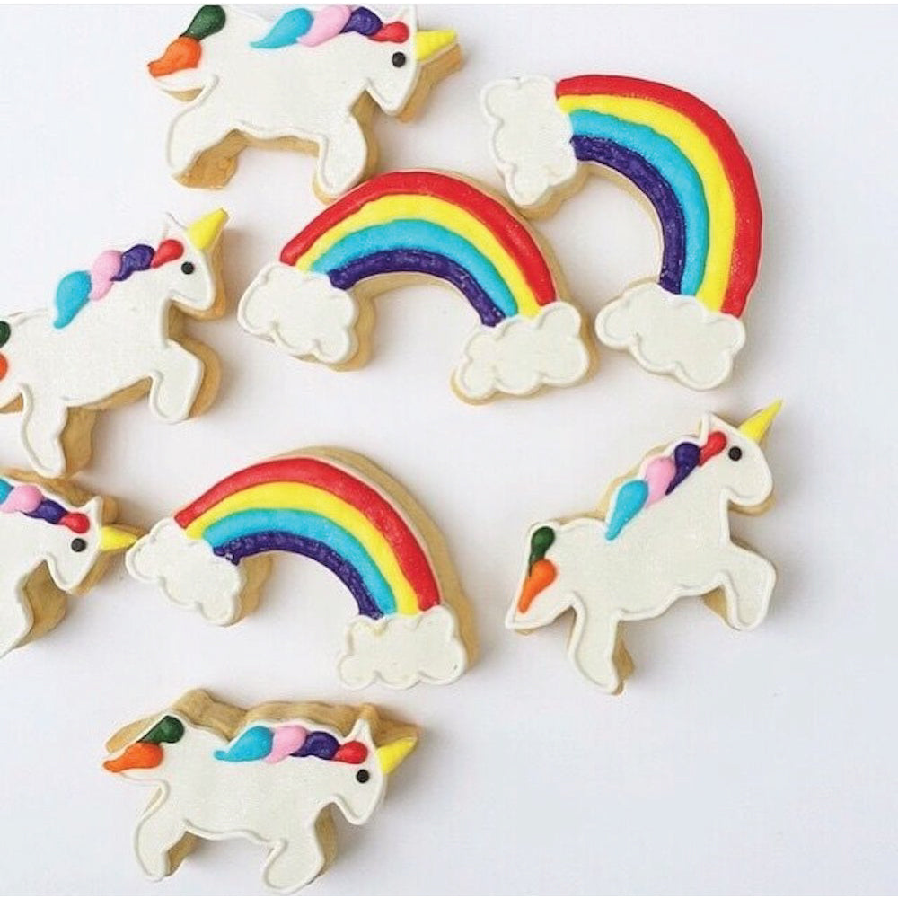 Rainbow Unicorn Cookies