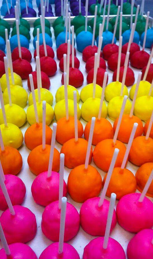 Colored Cake Pops