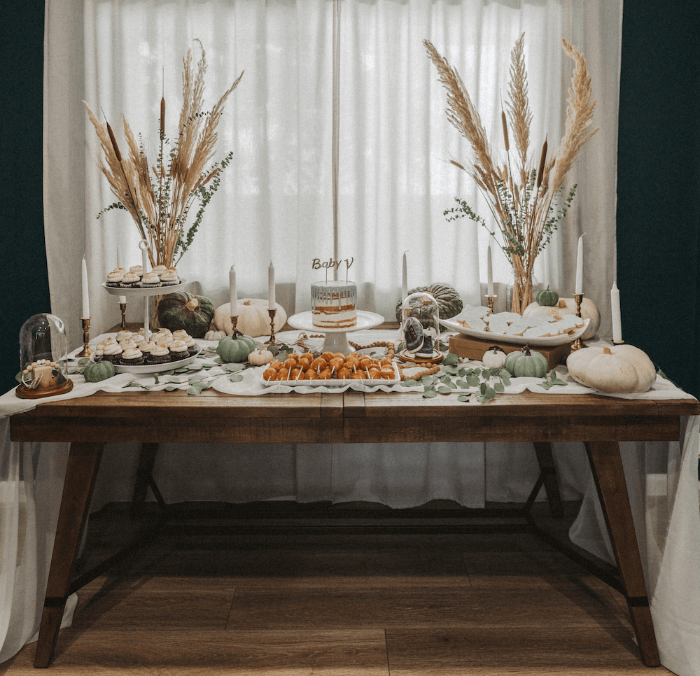 Fall Baby Shower Table