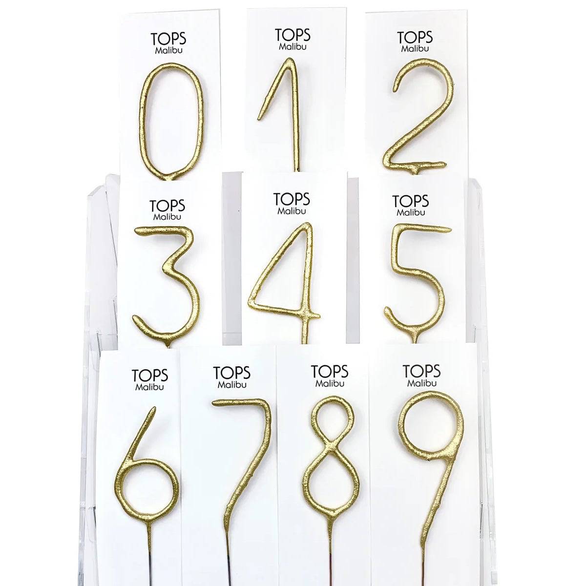 Golden Number Sparklers Delivered Nationwide