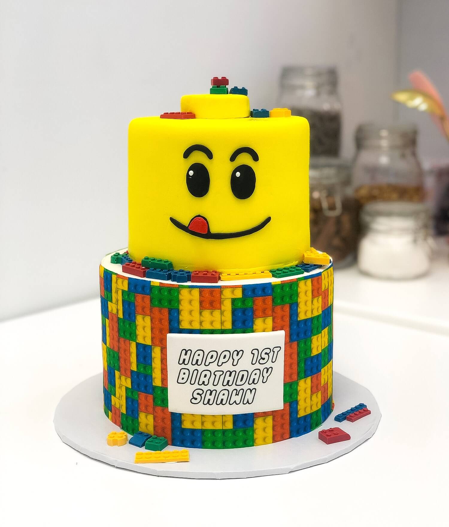 Lego Head Cakes