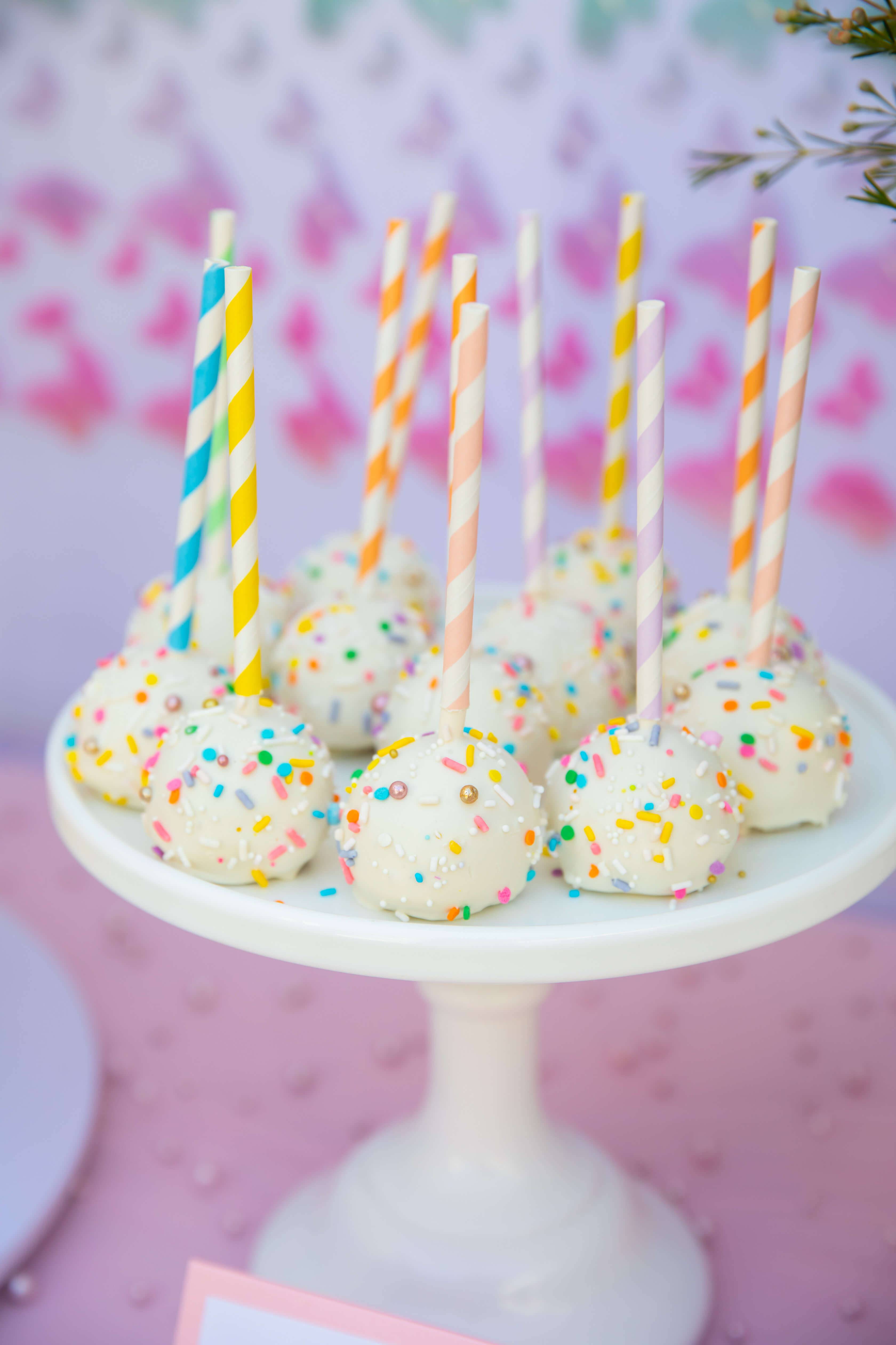 Pastel Sprinkle Cake Pops
