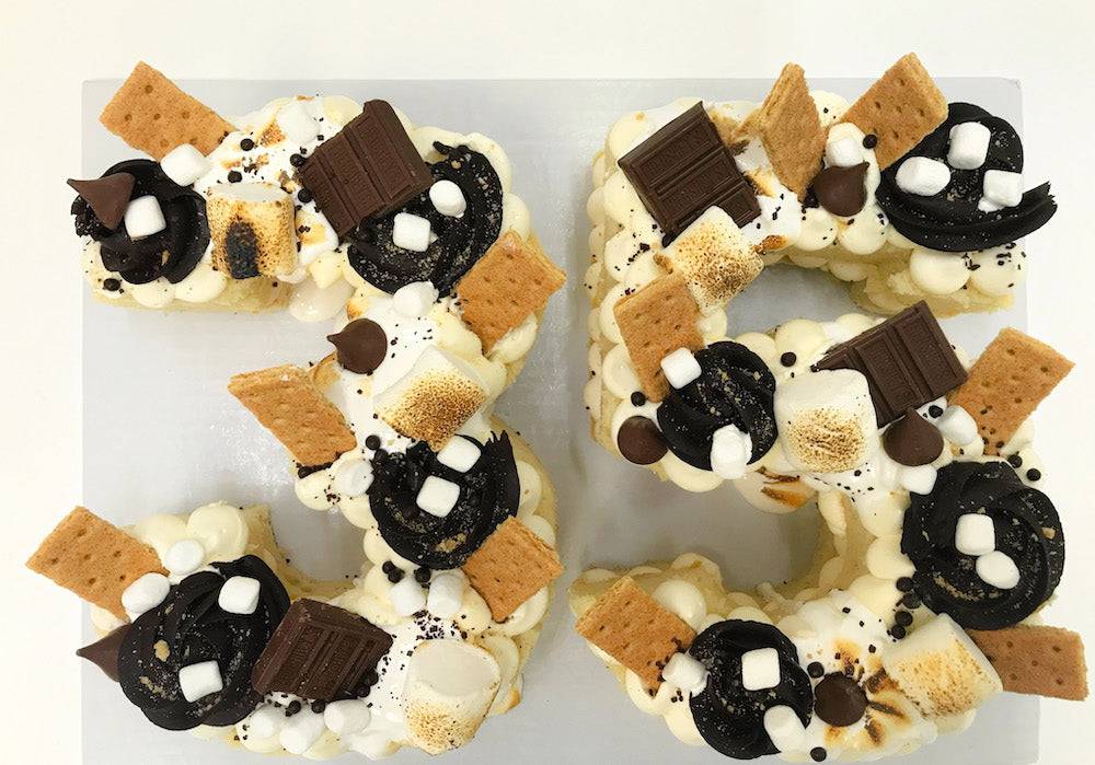Smores Number Cake Delivery Los Angeles