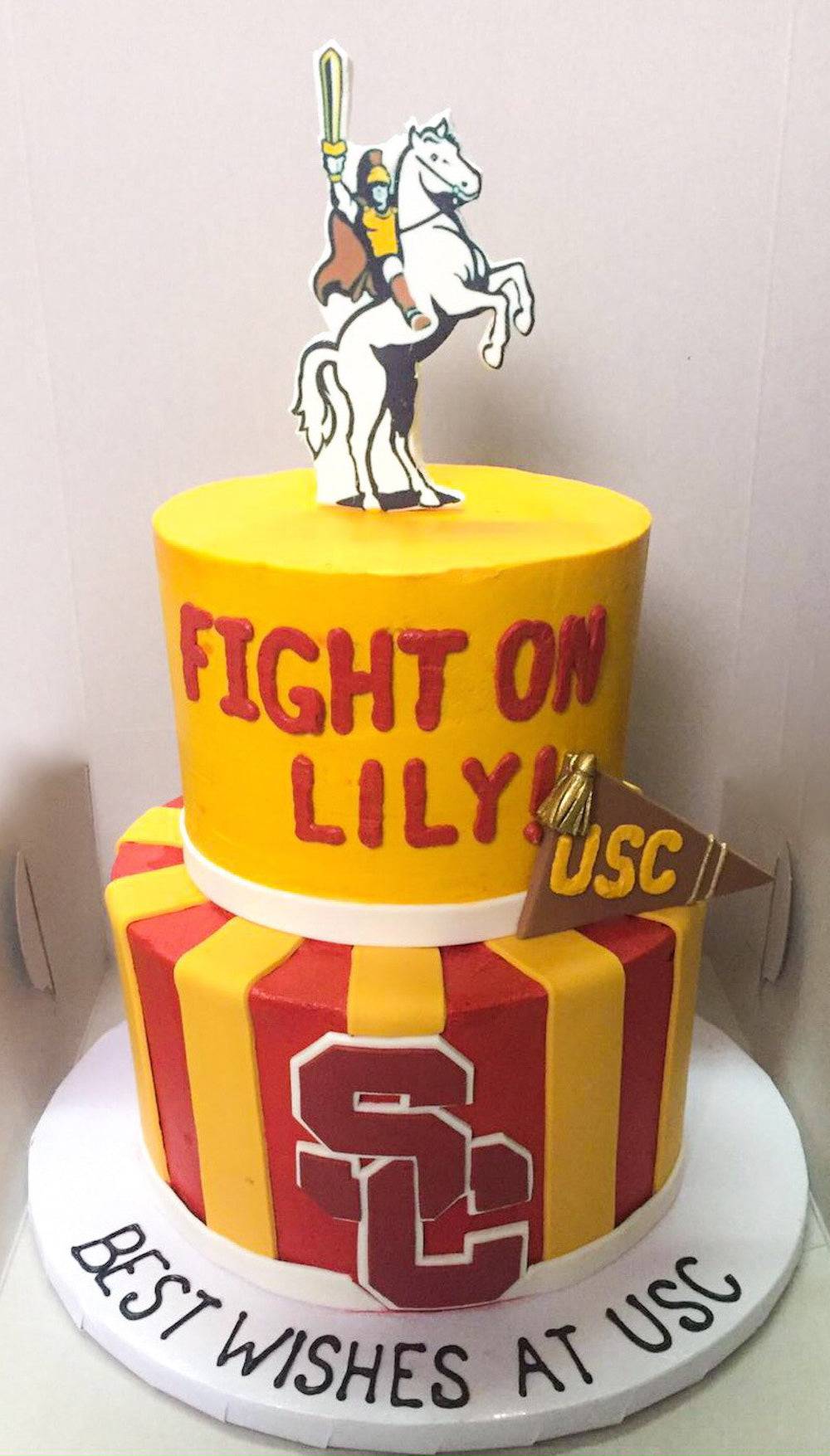 Custom USC Graduation Cake Delivery Los Angeles