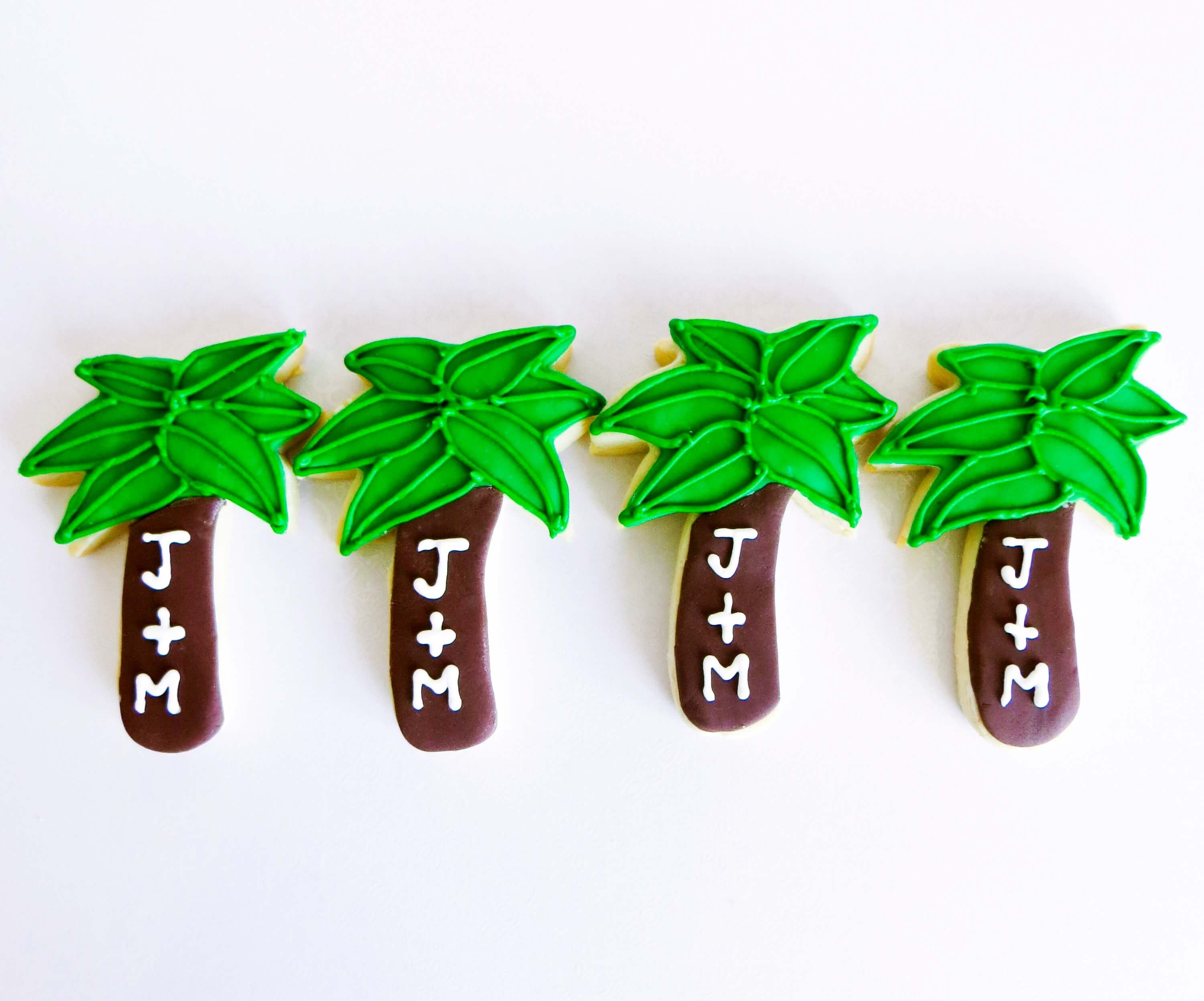 Wedding Palm Tree Cookies